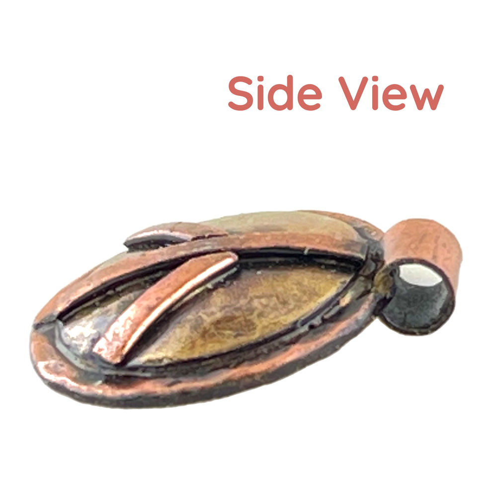 Antiqued Copper & Brass Peace Sign Pendant – Patricia Healey Copper